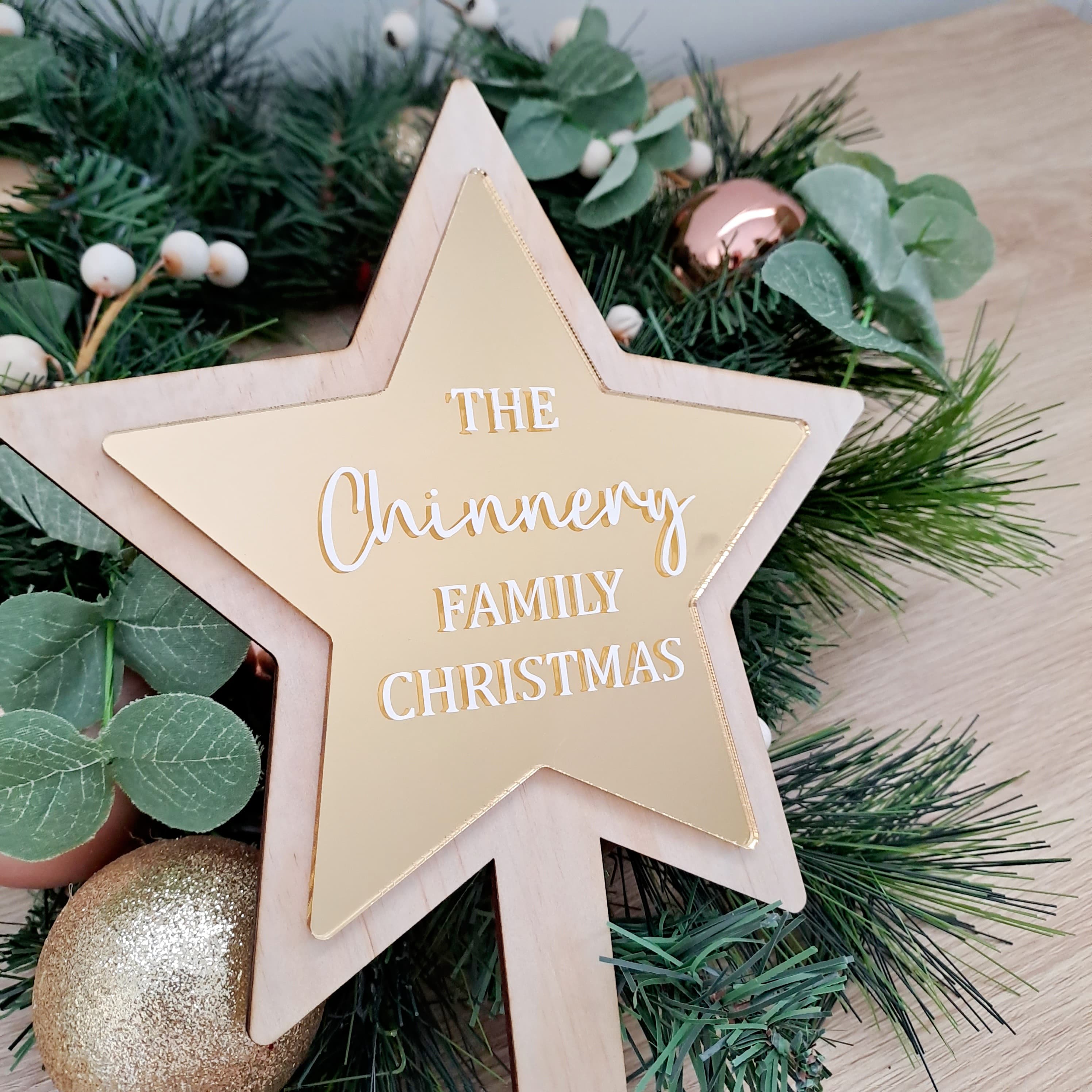 Personalised Christmas Tree Topper – Blue Ribbon Gifts Australia